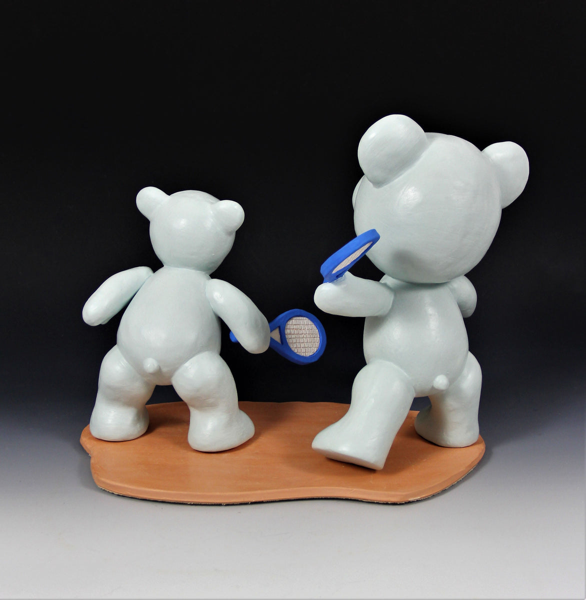 Irina Lakshin "Tennis Players" Ceramic Sculpture – The Untitled Space